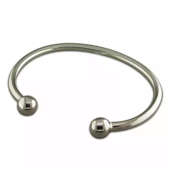 Ladies Silver Torque Bangle – Lauren May Jewellery